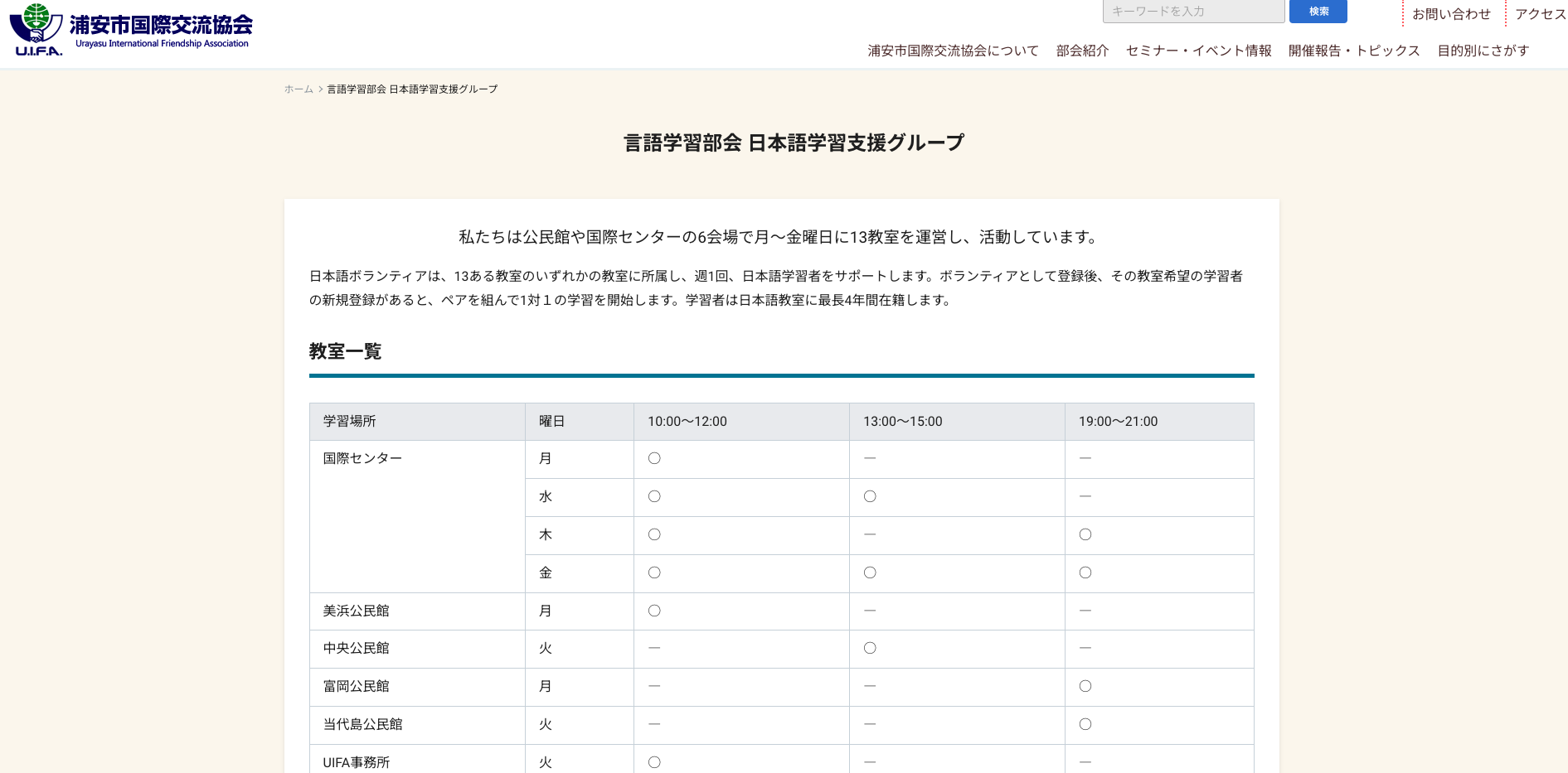 浦安市国際交流協会・言語学習部会日本語学習支援グループ｜Urayasu City International Exchange ...